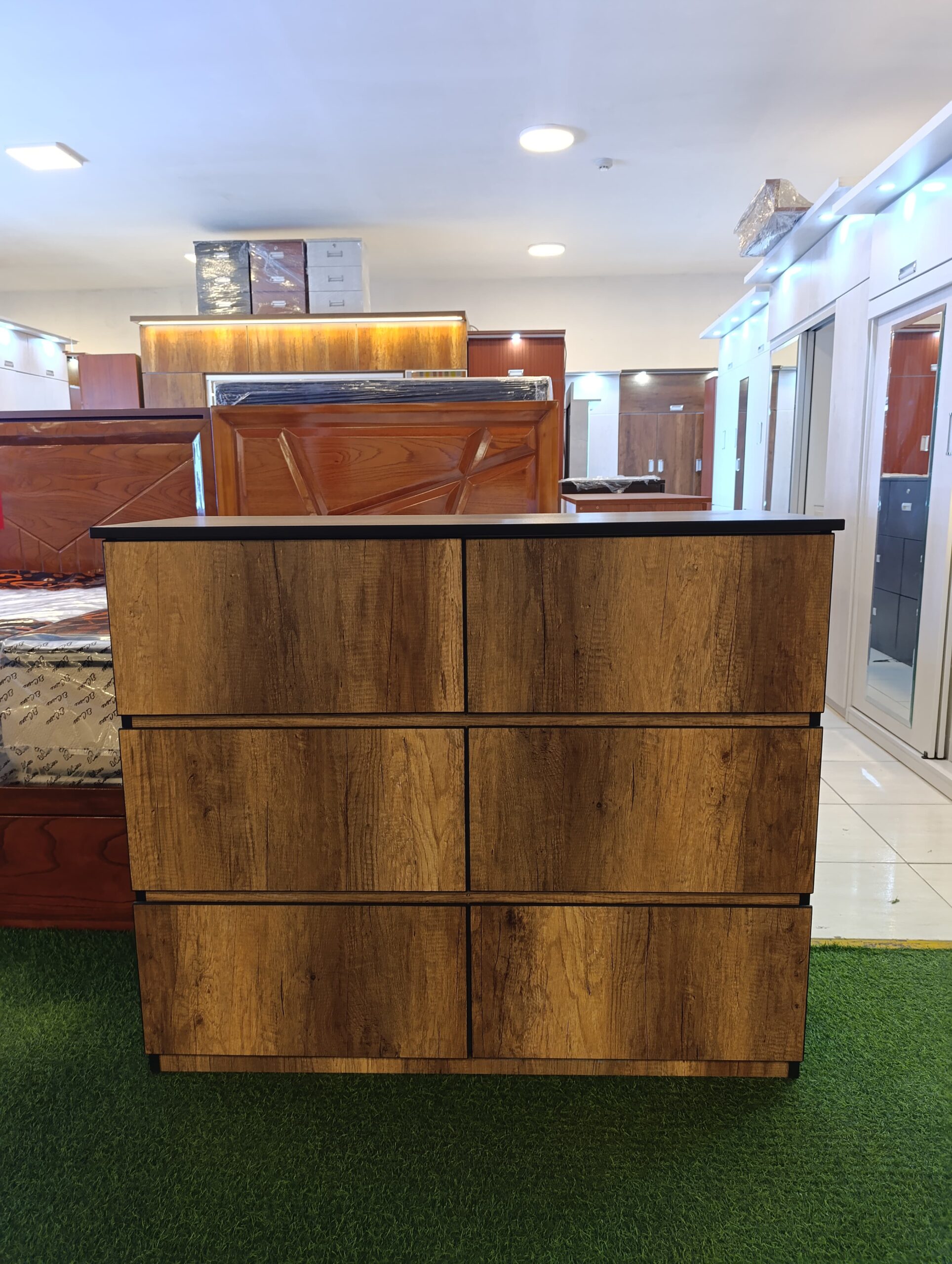 Cómoda De 6 Cajones Color Caramelo – C.C. Mundo Muebles